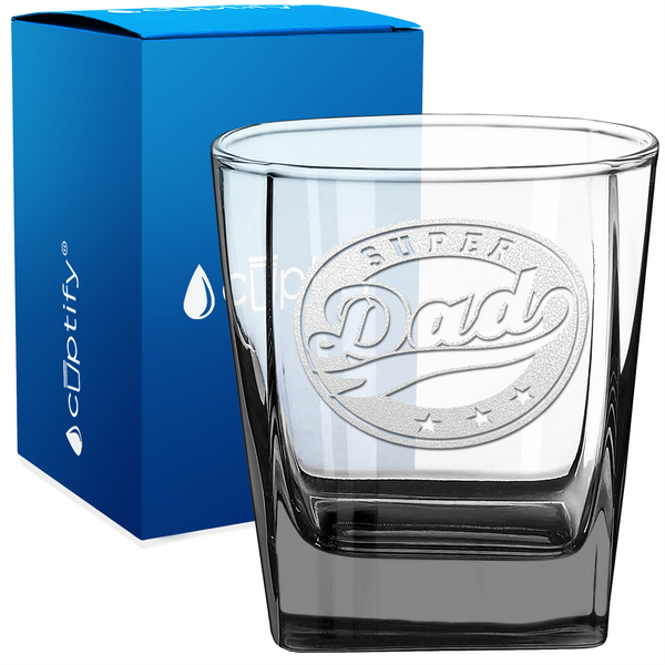 Super Dad 12oz Double Old Fashioned Glass - Cuptify
